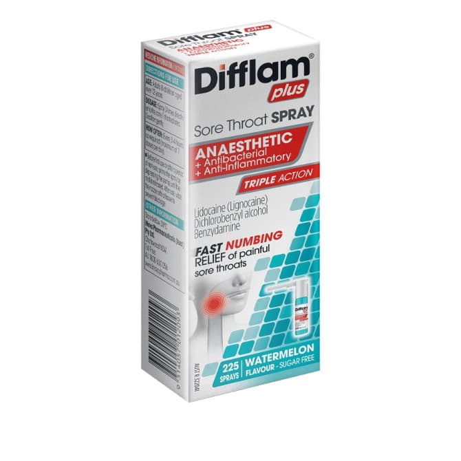 Buy Difflam Plus Anaesthetic Sore Throat Spray 30ml Online | Pharmacy Direct