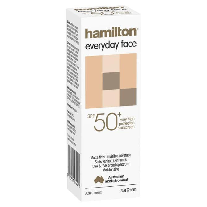 Buy Hamilton SPF 50 Plus Everyday Face Cream 75g Online