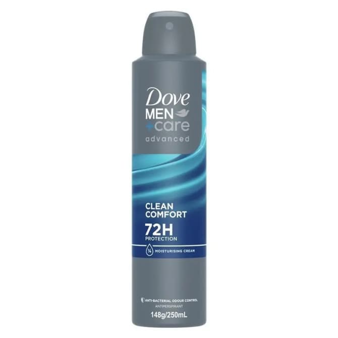 Buy Dove Men plus Care Advanced Clean Comfort Antiperspirant 250ml Online