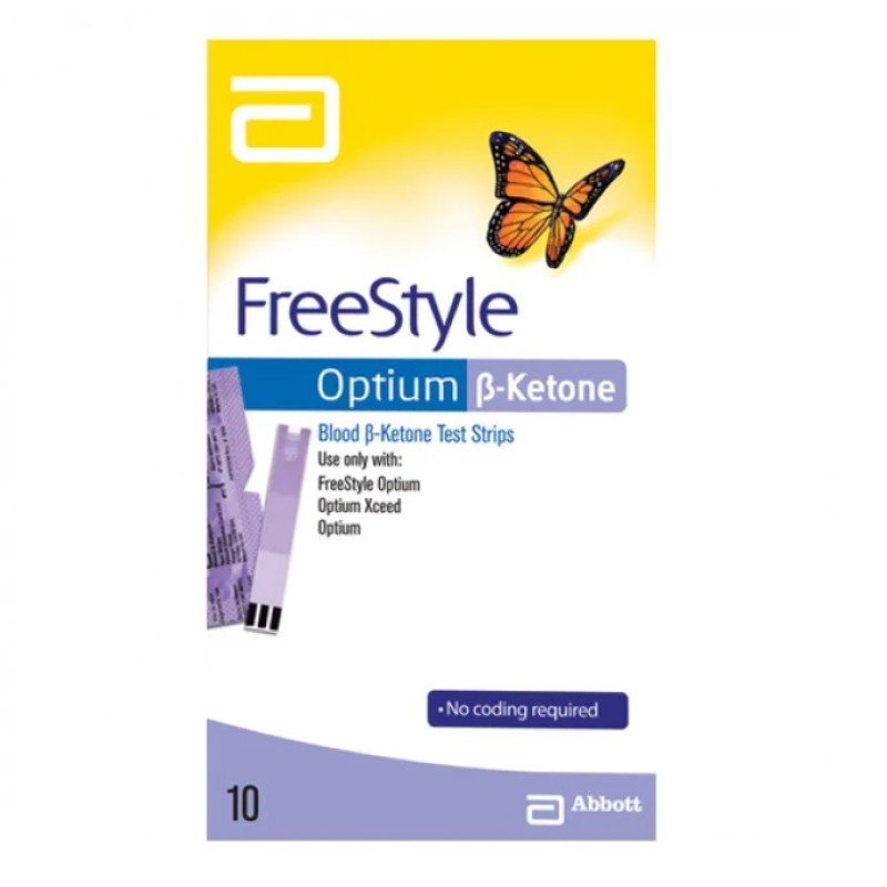 Buy Abbott Freestyle Optium Blood B Ketone Test Strips 10 Strips Online ...