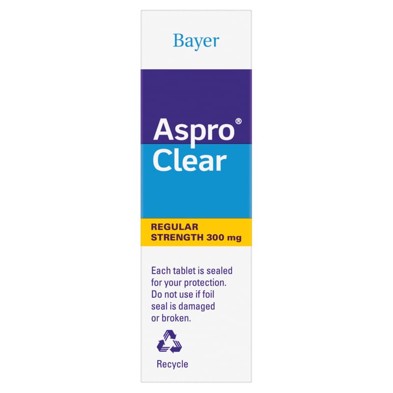 Aspro Clear Pain Relief Aspirin 24 Soluble Effervescent Tablets at ...