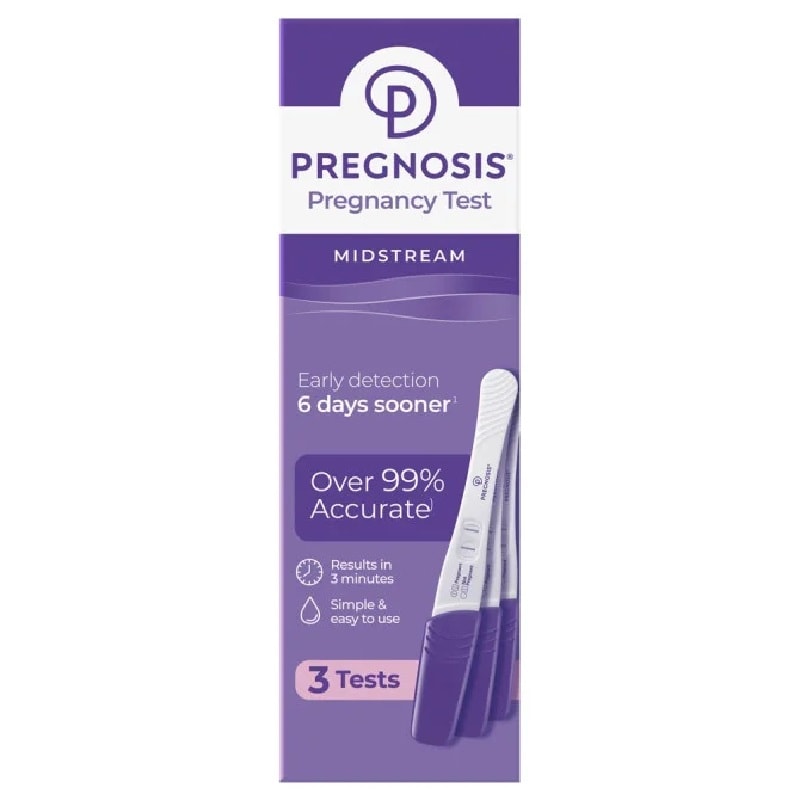 Pregnosis Midstream Pregnancy Test 3 Pack - 9313501036388