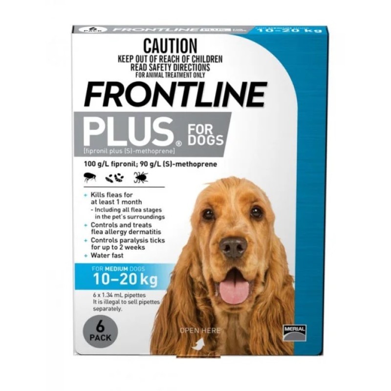 Buy Frontline Plus For Medium Dogs 10 to 20kg 6 Pack Online at Pharmacy ...