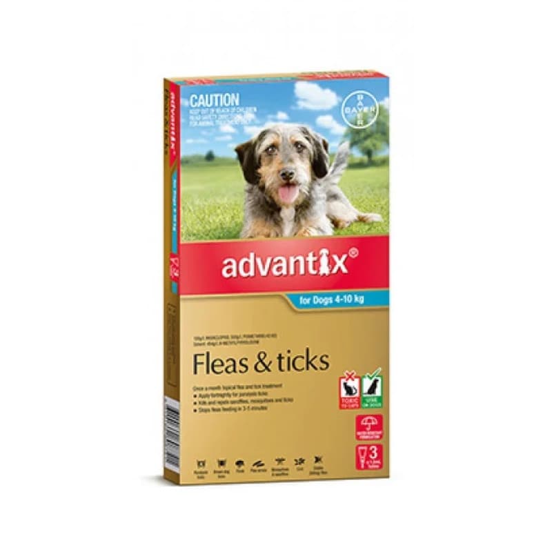 Advantix For Medium Dogs 4 to 10kg 3 Pack at Pharmacy Direct