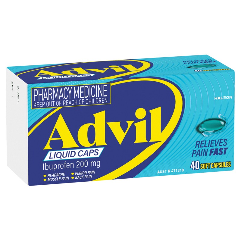 Advil Liquid Capsules 40 Capsules - 9310488017195