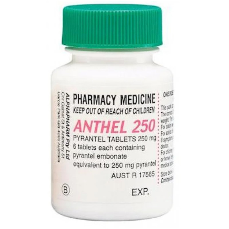 Anthel 250mg 6 Tablets - 9323610001368