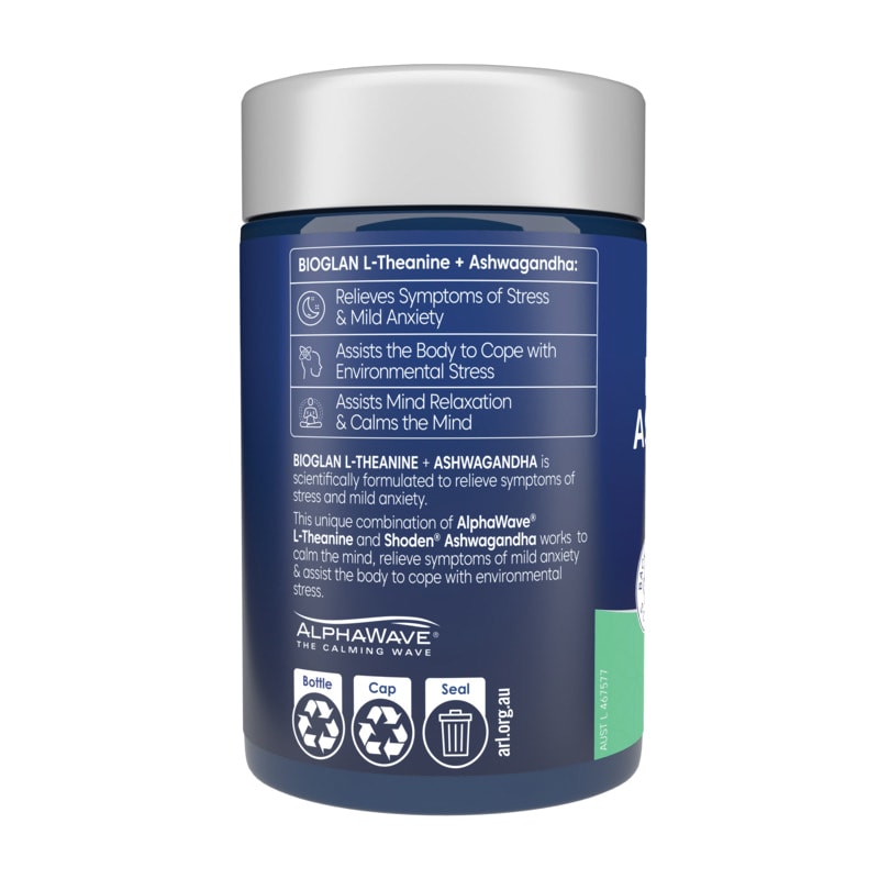 Bioglan L Theanine Plus Ashwagandha 50 Tablets at Pharmacy Direct