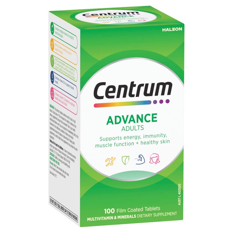 Centrum Advance Adults 100 Tablets - 9310488001958