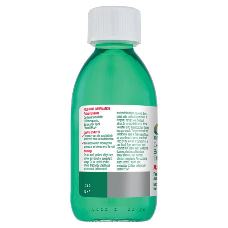 Cepacaine Oral Solution 200ml - 9310041901428