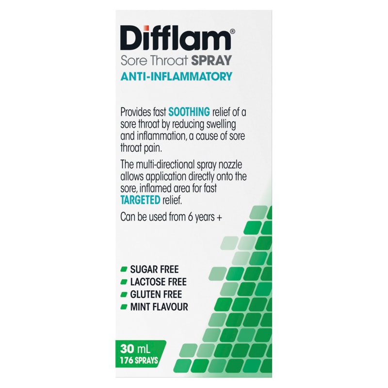 Difflam Sore Throat Spray 176 Sprays 30ml - 9314057001967