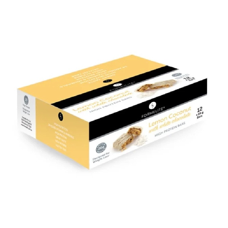 Buy Formulite Protein 12 Bar Box Lemon Coconut 65g x 12 Online at ...