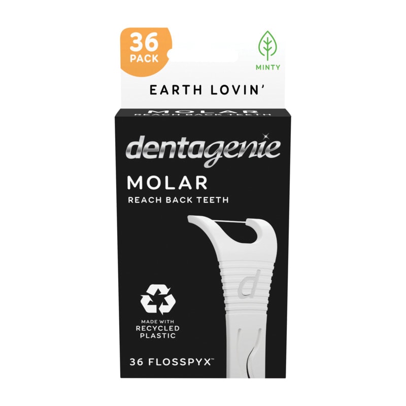 GO2 Dentagenie Molar Flosspyx Minty 36 Pack - 9342475104168