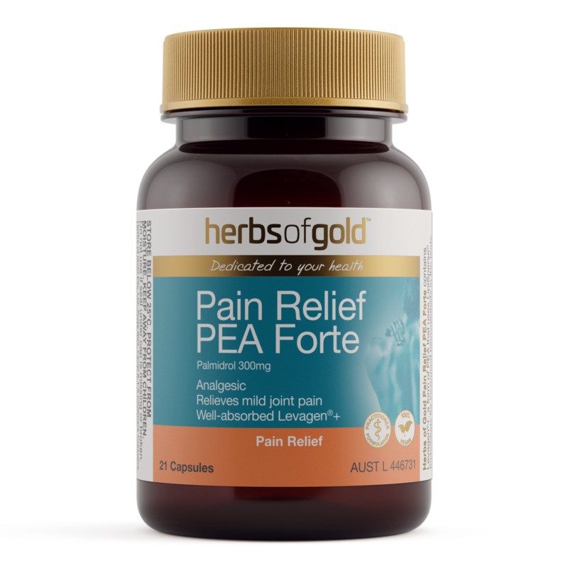 Herbs of Gold Pain Relief PEA Forte 21 Capsules at Pharmacy Direct