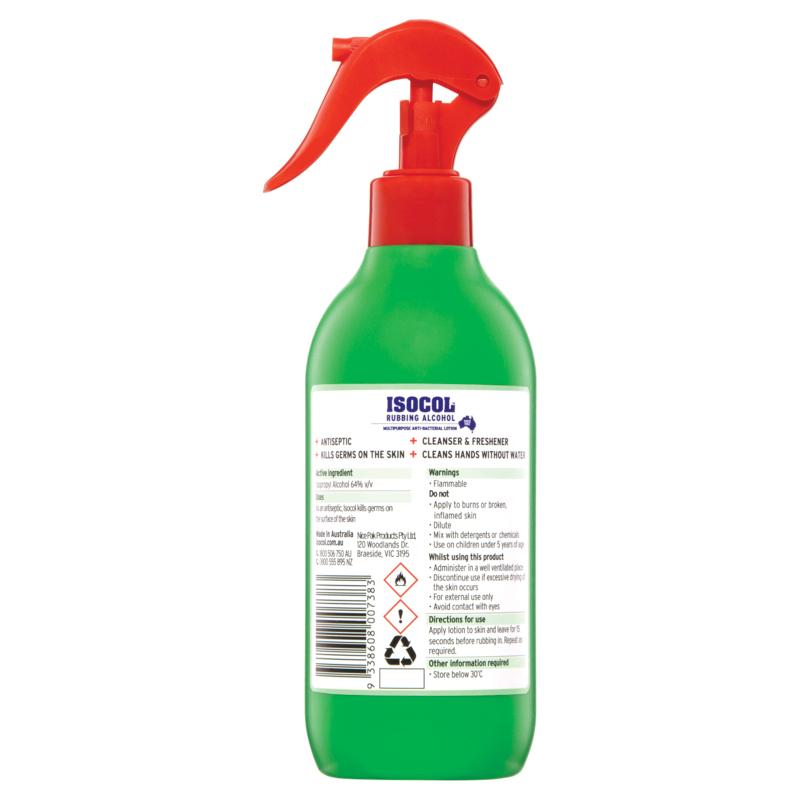 Buy Isocol Rubbing Alcohol Antiseptic 450mL Spray Bottle Online at ...