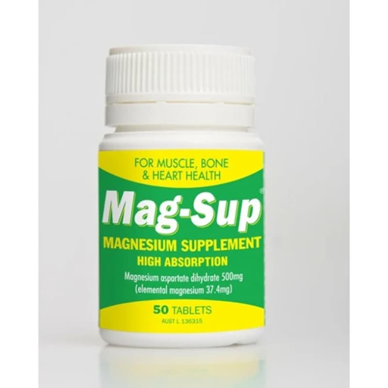 Mag Sup 500mg 50 Tablets - 9323857000124