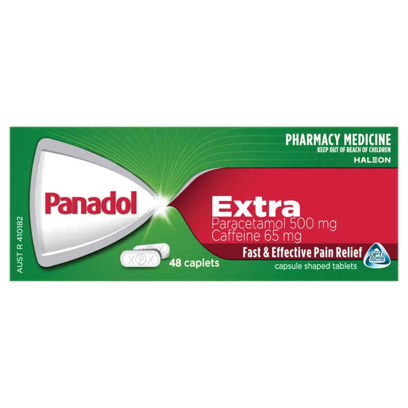 Buy Panadol Extra Optizorb Paracetamol 500/65mg Caplets 48 S2 Online at ...