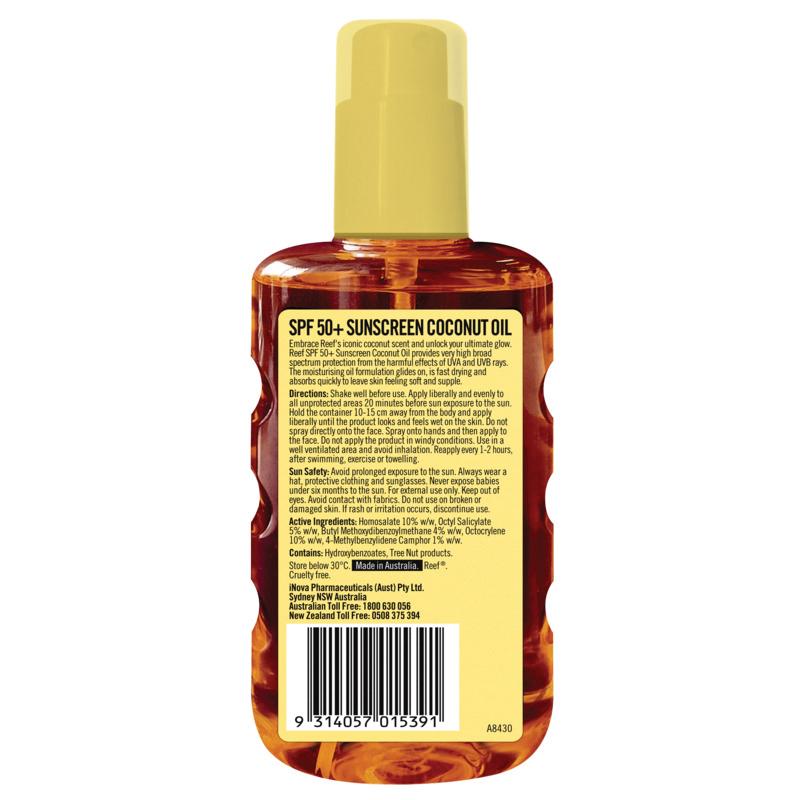 Reef Sunscreen Oil Spray SPF 50 Plus 220ml - 9314057015391