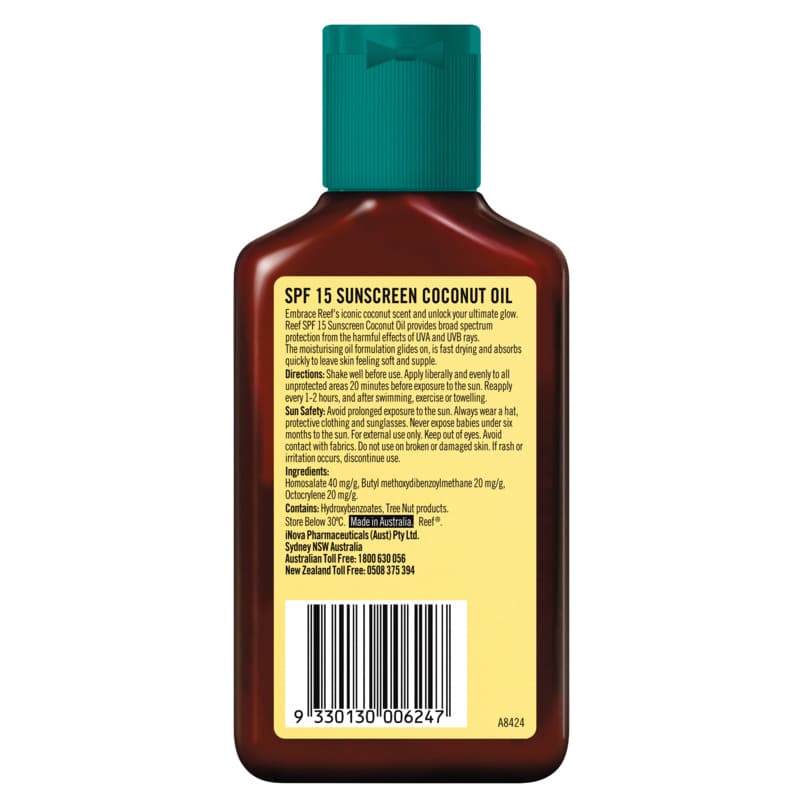 Reef Oil Coconut Sun Tan Oil SPF 15 125ml - 9330130006247