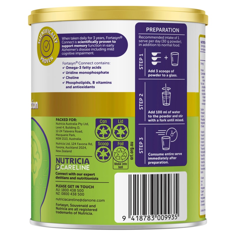 Souvenaid Powder Vanilla And Banana 360g - 9418783009935