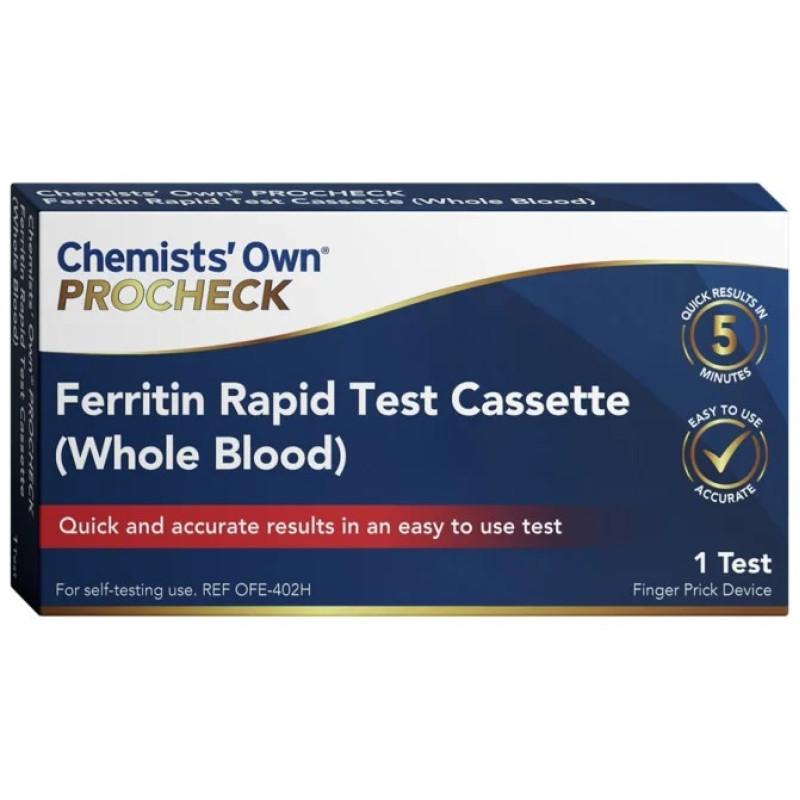 Buy Chemists Own Procheck Ferritin Rapid Test Cassette Online at ...