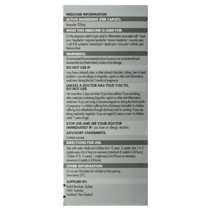 Nurofen Core Caplets 200mg 48 - 9300711575691