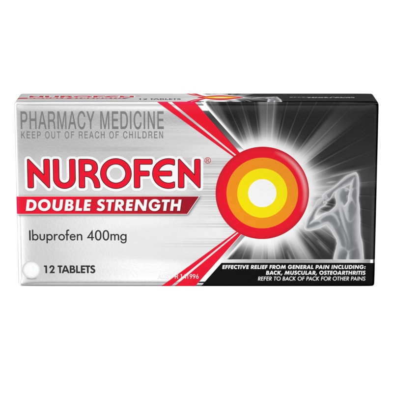 Nurofen Double Strength 400mg Tablets 12 - 9300711799639