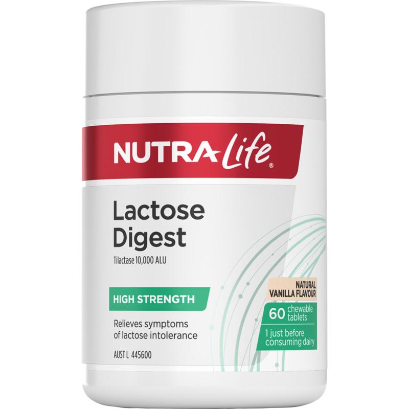 Nutra Life Lactose Digest 60 Chewable Tablets - 9400581053715