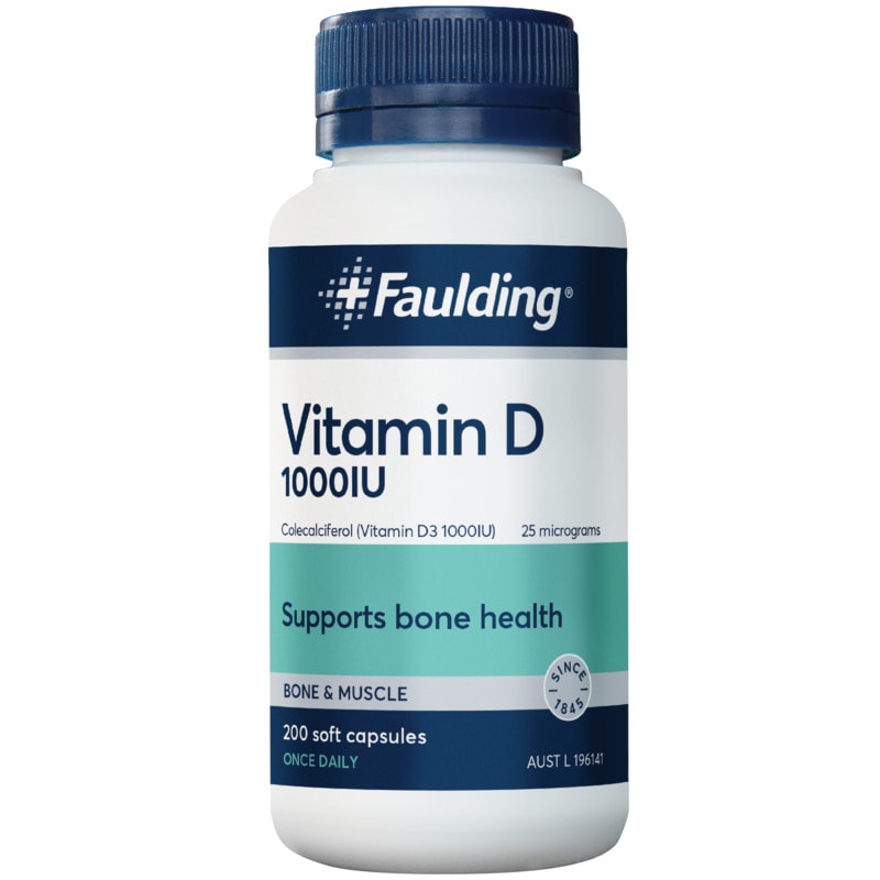 Buy Faulding Remedies Vitamin D 1000IU Capsules 200 Online at Pharmacy ...
