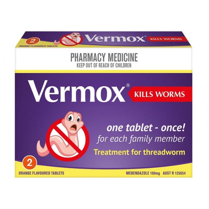 Buy Vermox 2 Tablets Online | Pharmacy Direct