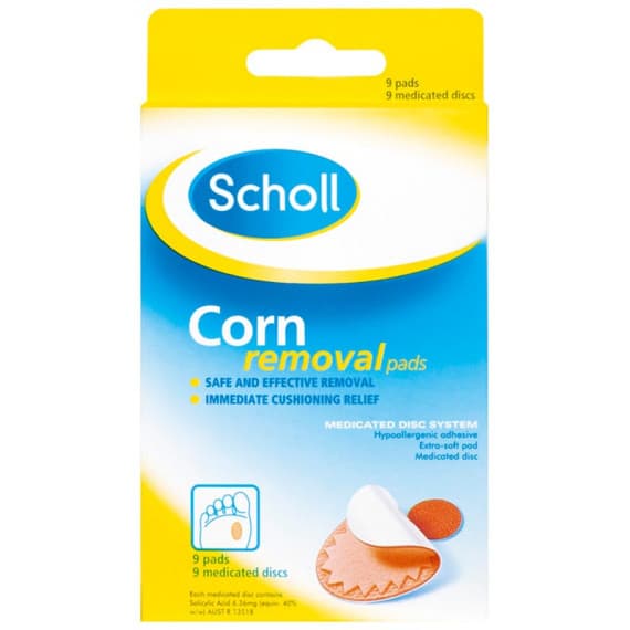 Buy Scholl Corn Removal Pads 9 Medicated Discs Online | Pharmacy Direct