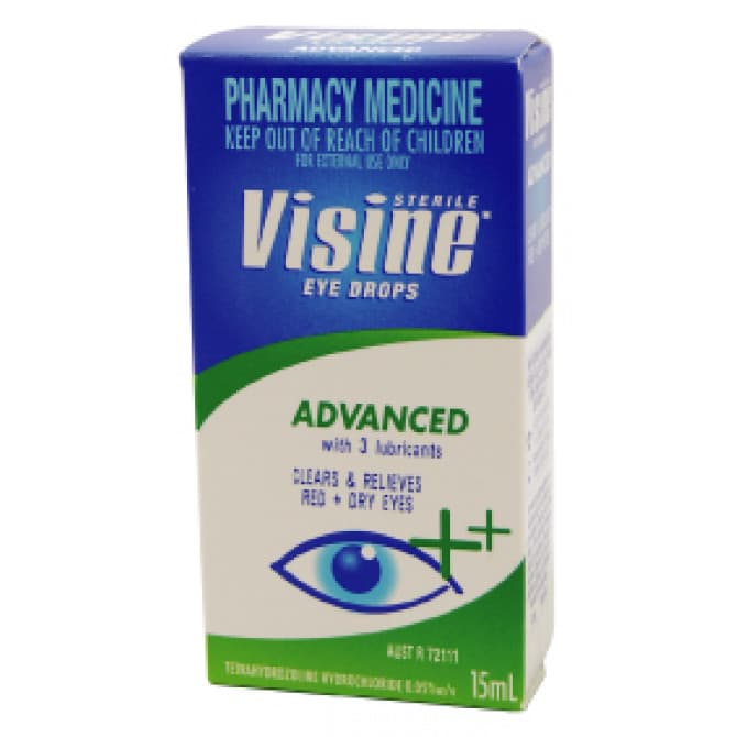 Visine Eye Drops Advanced Relief 15ml - 9310059002247