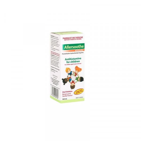 Allersoothe 5mg/5ml Elixir 100ml S3 - 9556258003160