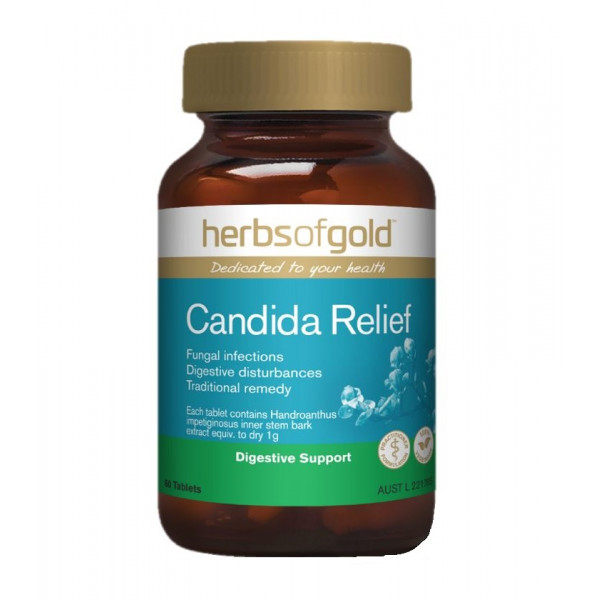 Herbs Of Gold Candida Relief 60 Tablets - 9313923031640
