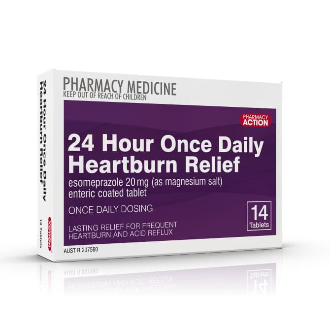 Buy Pharmacy Action 24 Hour Once Daily Heartburn Relief 14 Tablets Online