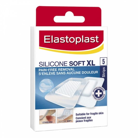 Buy Elastoplast Silicone Soft XL Plasters 5 Strips Online