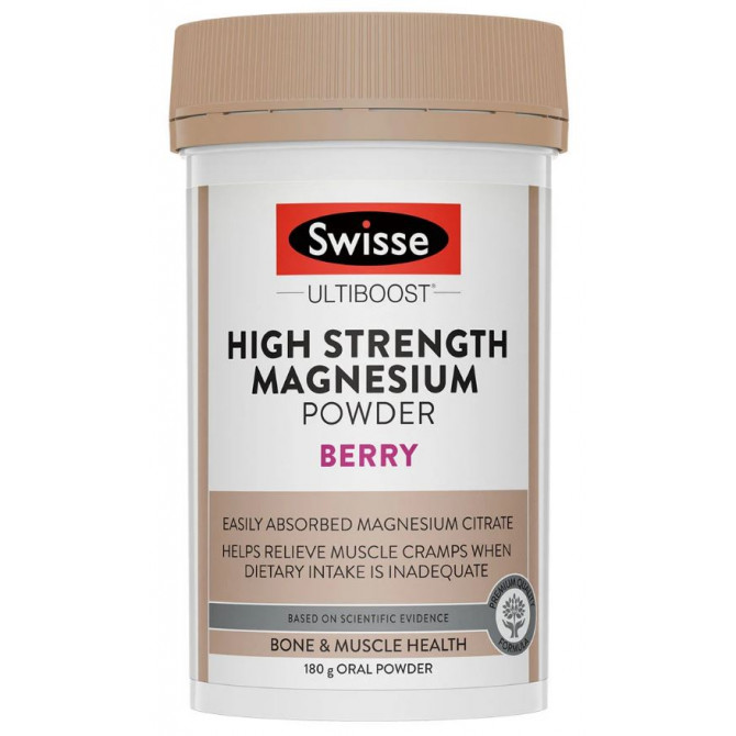 Buy Swisse Ultiboost High Strength Magnesium Berry Powder 180g Expiry ...