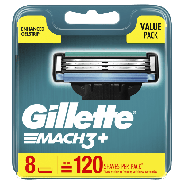 Buy Gillette Mach 3 Cartridges 8 Pack Online | Pharmacy Direct