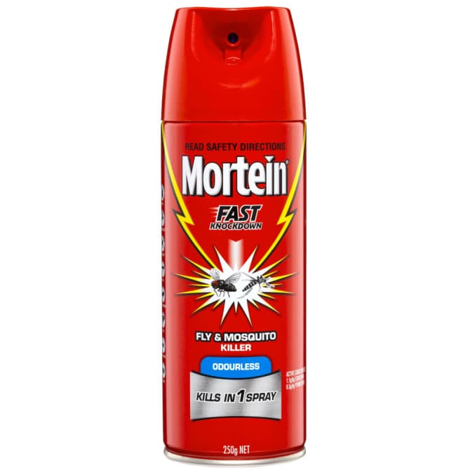Mortein Fast Knock Down Flying Insect Killer Odourless 250g - 9300701950286