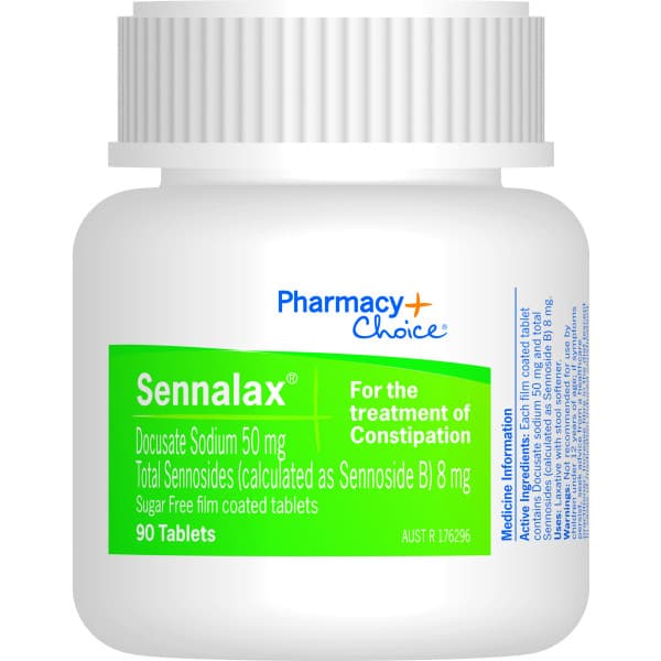 Pharmacy Choice Sennalax 90 Tablets - 9316100903297