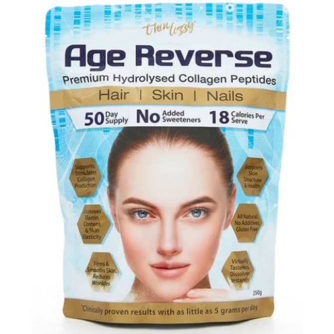 Thin Lizzy Age Reverse Collagen Premium Hydrolysed Collagen Peptides ...
