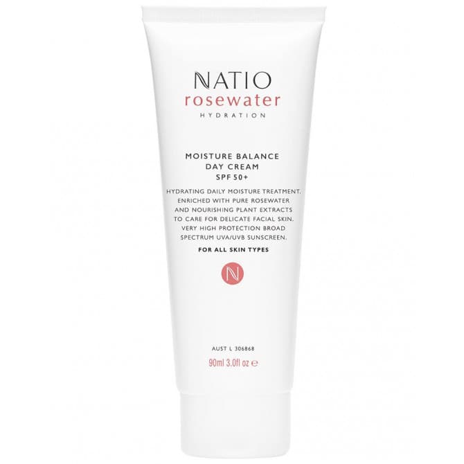 Natio Rosewater Hydration Moisture Balance Day Cream SPF 50 90ml ...