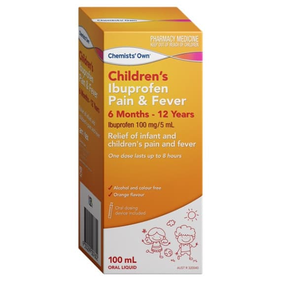Buy Chemists Own Childrens Ibuprofen Pain and Fever for 6 Months to 12 ...