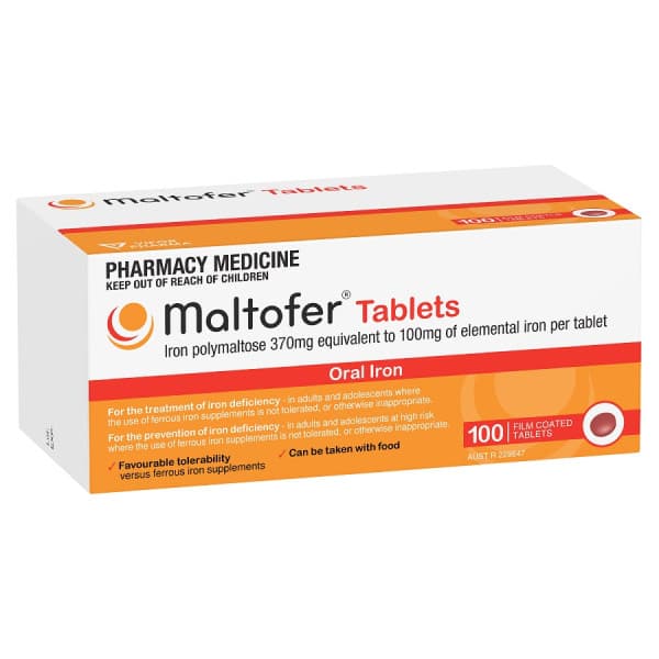 Buy Maltofer Iron 100 Tablets Online