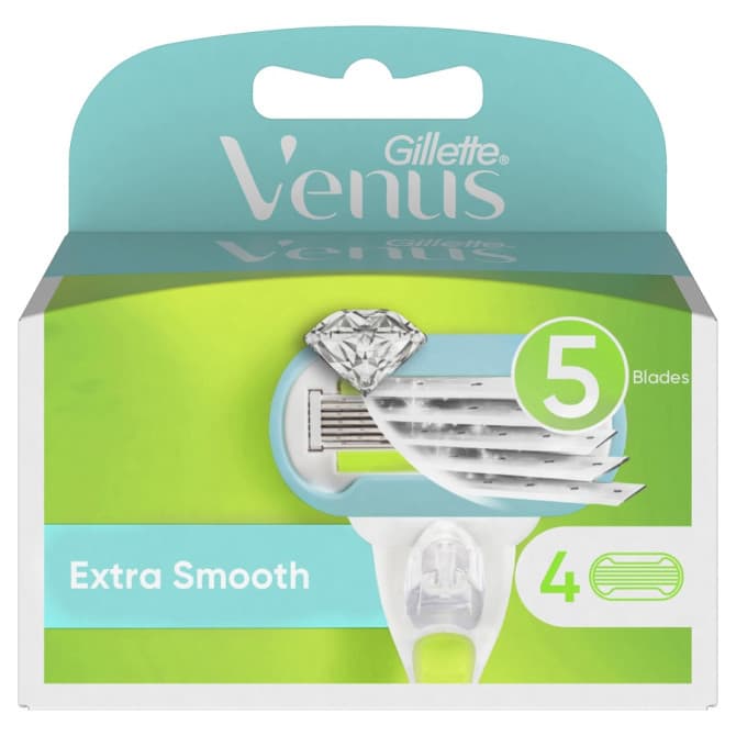 Buy Gillette Venus Extra Smooth Women's Razor Blade Refills 4 Pack Online
