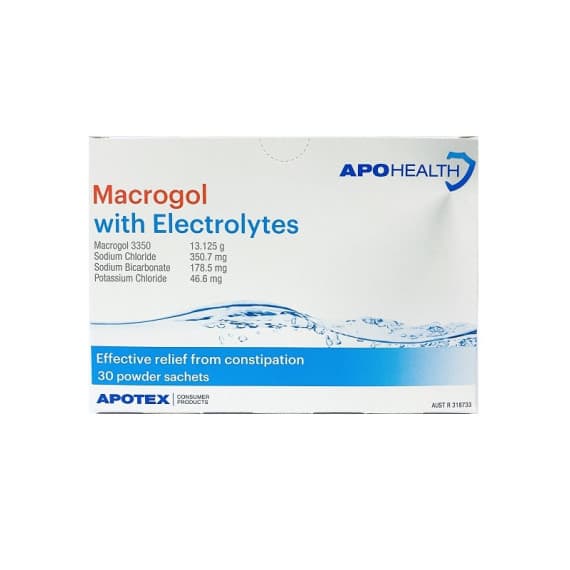 Buy APO Macrogol With Electrolytes Sachets 30 Online