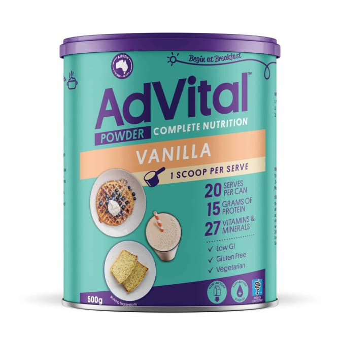 Buy AdVital Nutritionally Complete Vanilla Powder 500g Online
