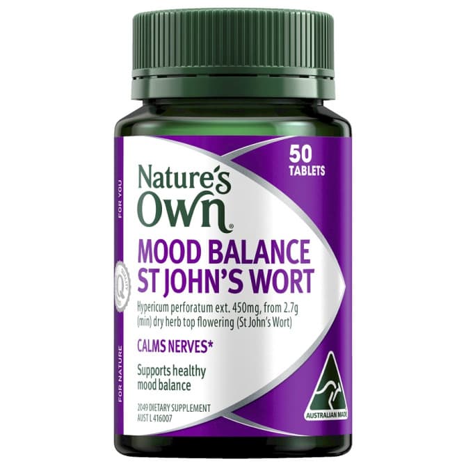 Buy Natures Own Mood Balance St Johns Wort 50 Tablets Online
