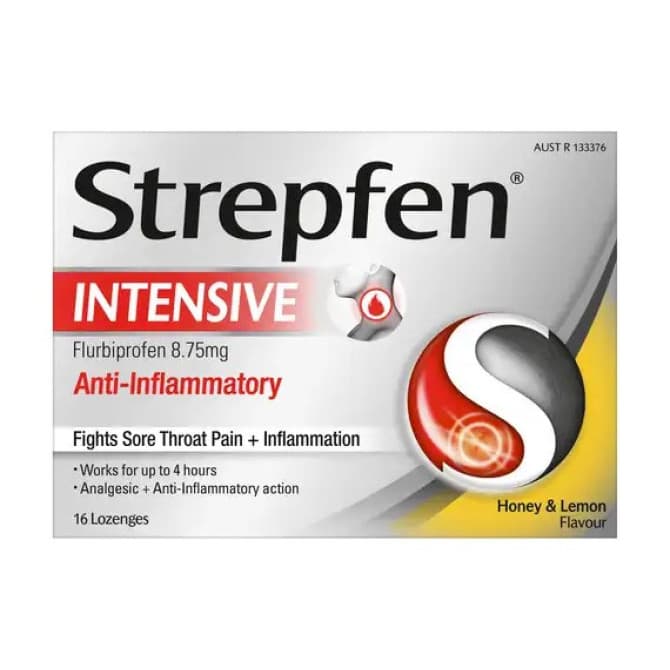 Buy Strepfen Intensive Lozenges Honey and Lemon 16 Pack Online