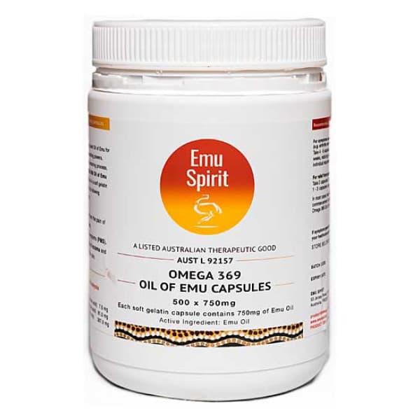 Buy Emu Spirit Omega 369 500 Capsules Online