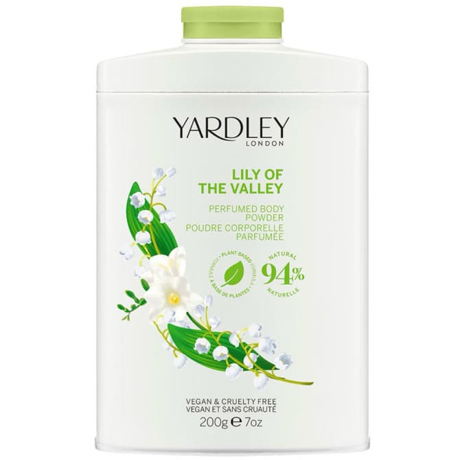 Yardley Lily Of the Valley Perfumed Talc Body Powder 200g - 5056179306516